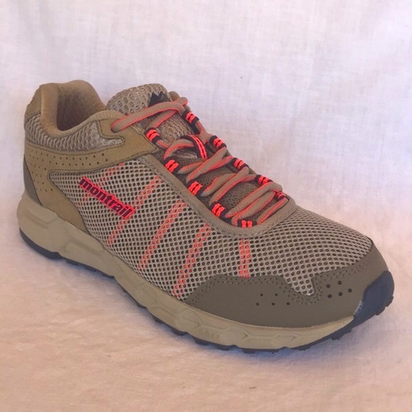 Montrail | Shoes | Montrail Khaki Tan Trail Running Shoes With Orange ...